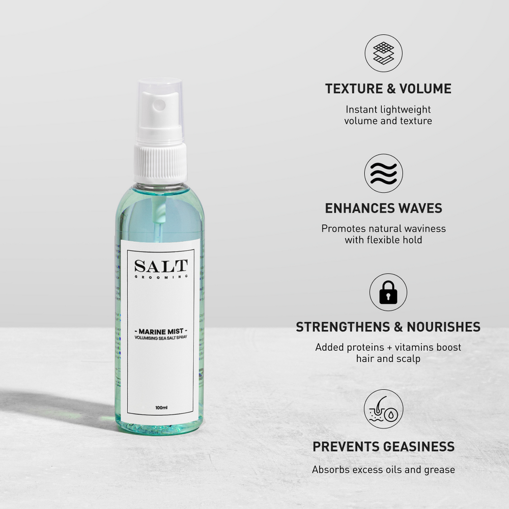 Hybrid Hair & Marine Mist Set | Clay Wax Compound & Sea Salt Spray