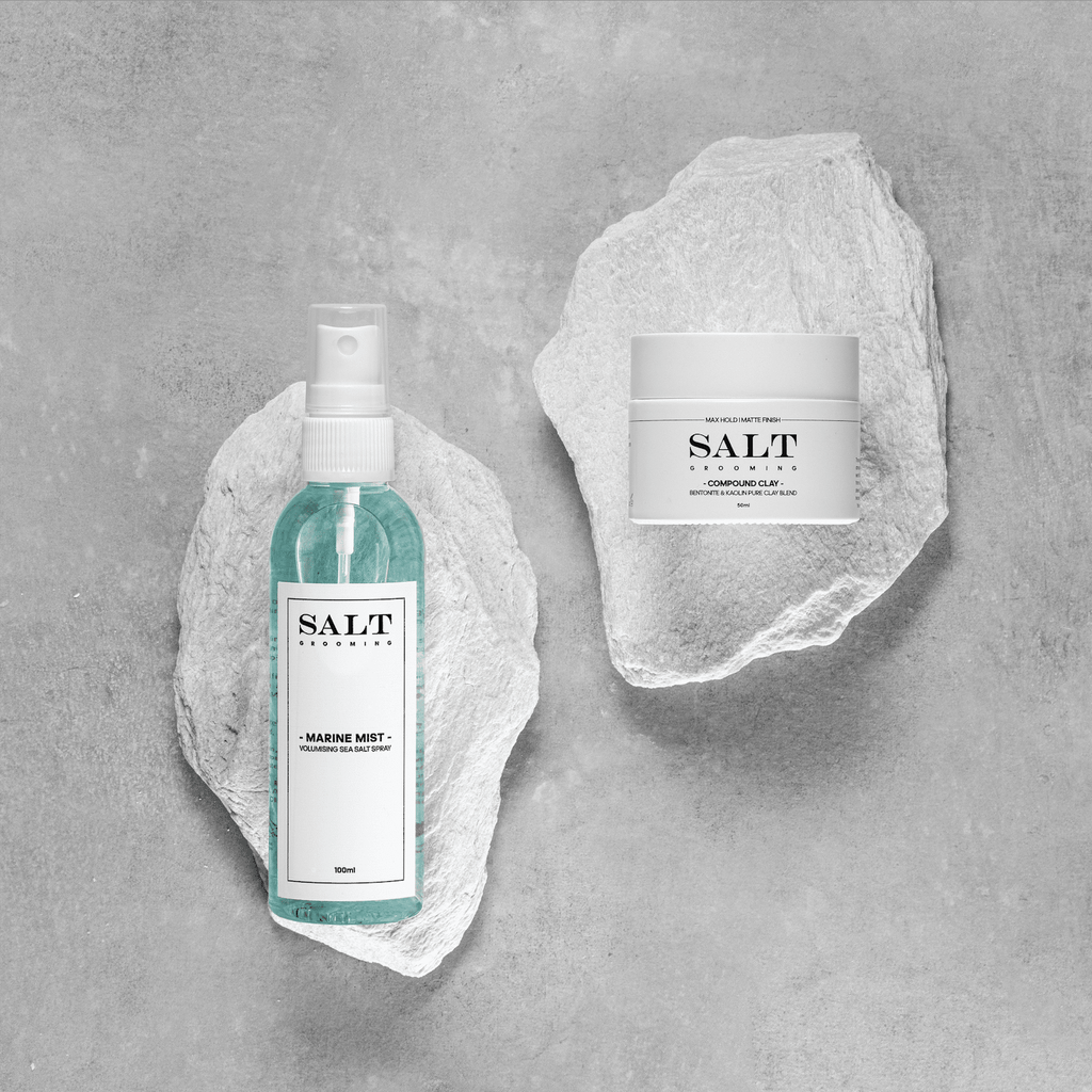 Compound Clay + Marine Mist Set | British Luxury Men's Hair Products